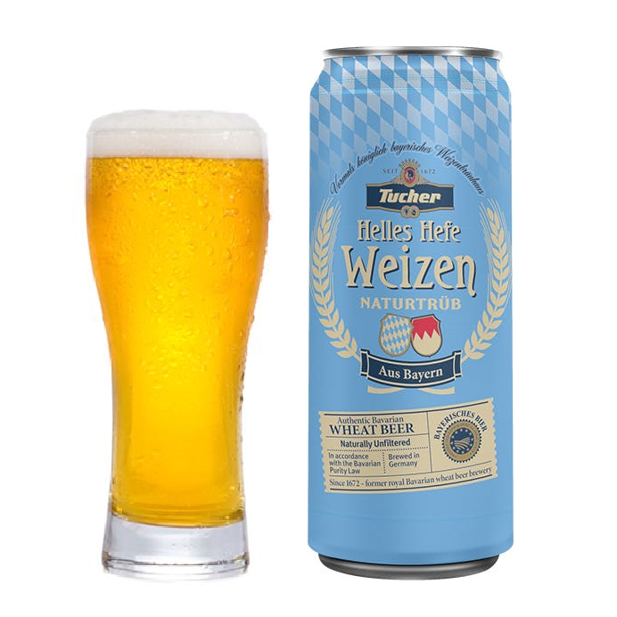 BIA TUCHER HELLES HEFE WEIZEN 5,2% XANH 500ML*24 – BON GROCER