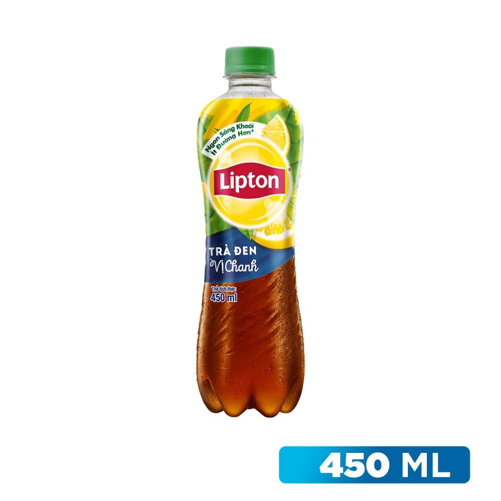LIPTON TRÀ ĐEN VỊ CHANH 450ML – BON GROCER
