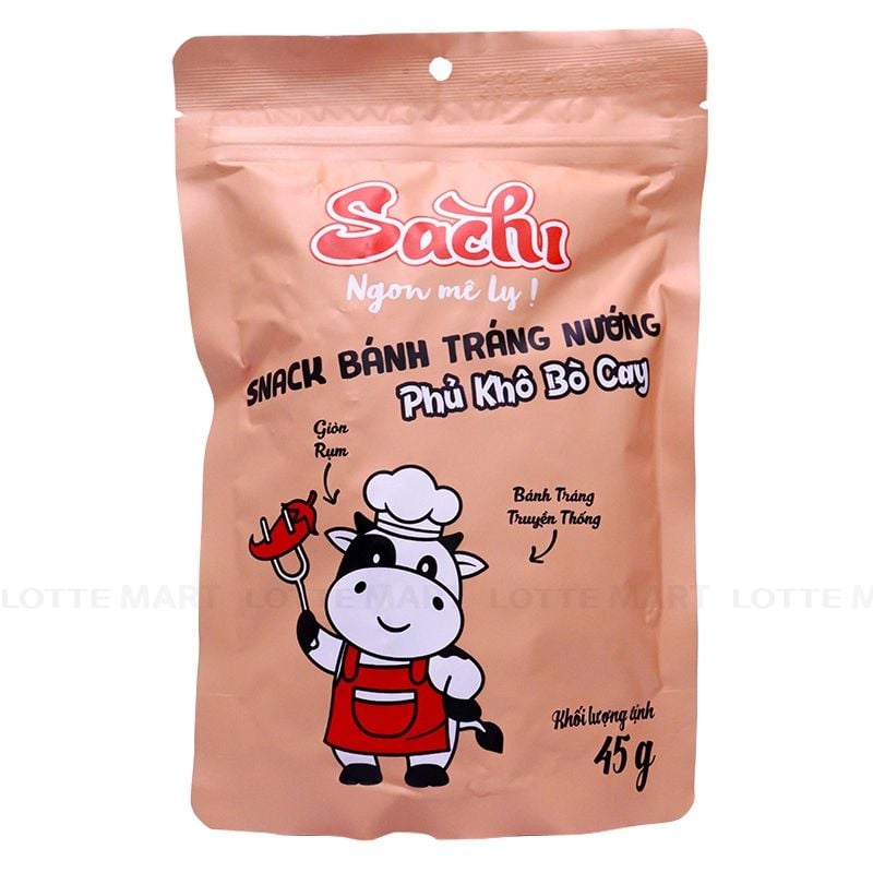 SNACK BANH TRANG NUONG SACHI PHU KHO BO CAY 45G – BON GROCER