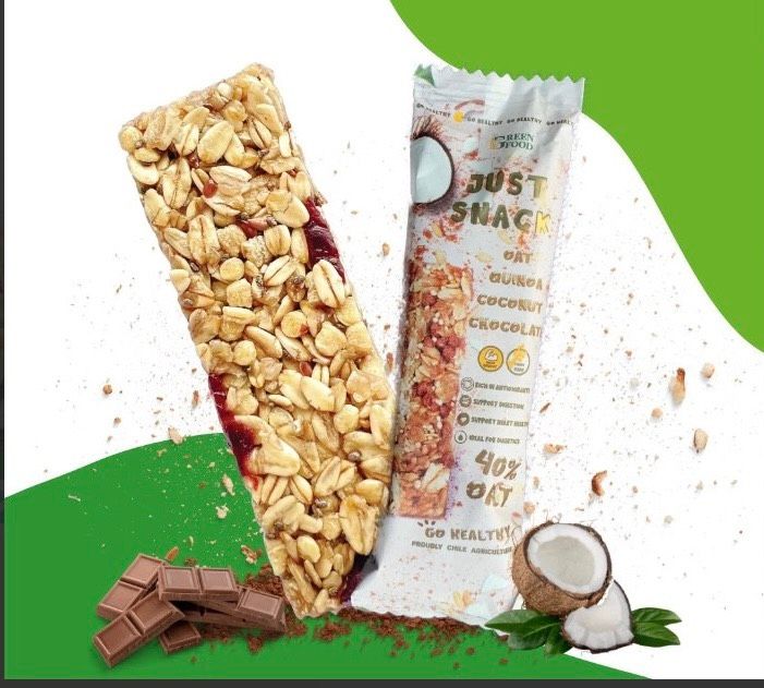 JUST SNACK THANH NGŨ CỐC YẾN MẠCH QUINOA SOCOLA VỊ DỪA – BON GROCER