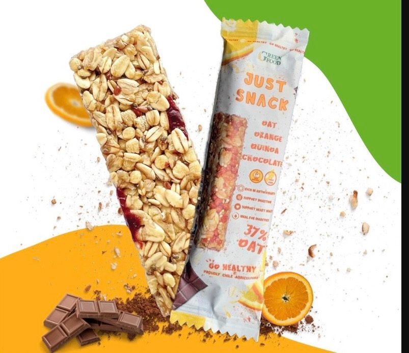 JUST SNACK THANH NGŨ CỐC YẾN MẠCH QUINOA SOCOLA VỊ CAM – BON GROCER