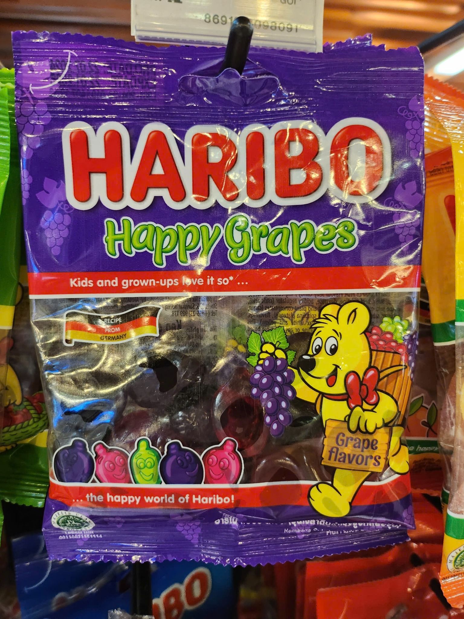 KẸO DẺO HARIBO HAPPY GRAPES 80G – BON GROCER
