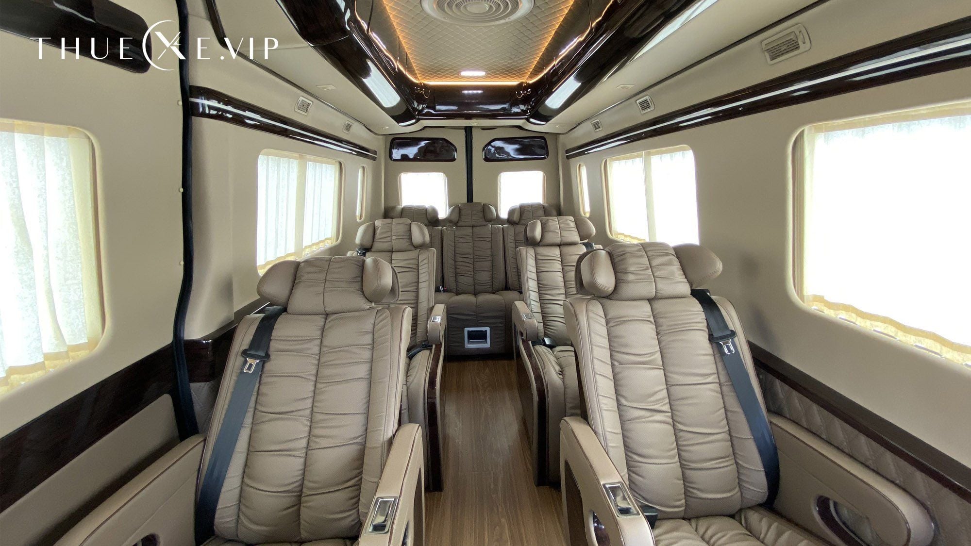 SOLATI LIMOUSINE DCAR 9 seats VIP car rental in HCM City - thuexe.vip