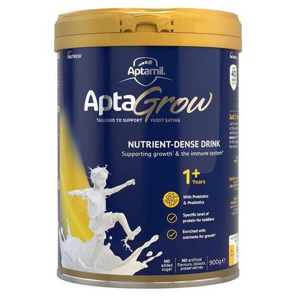 Sữa Aptamil Aptagrow 1+ (Trẻ từ 1 tuổi) 900g – Hàng Úc Thom Dang