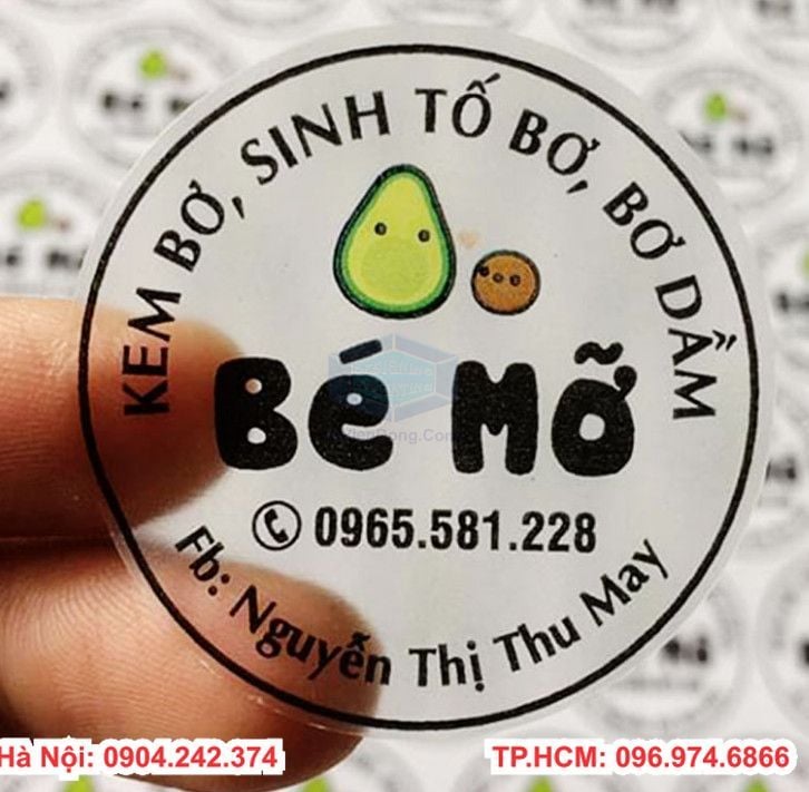 các loại decal tem nhãn – In Viễn Đông