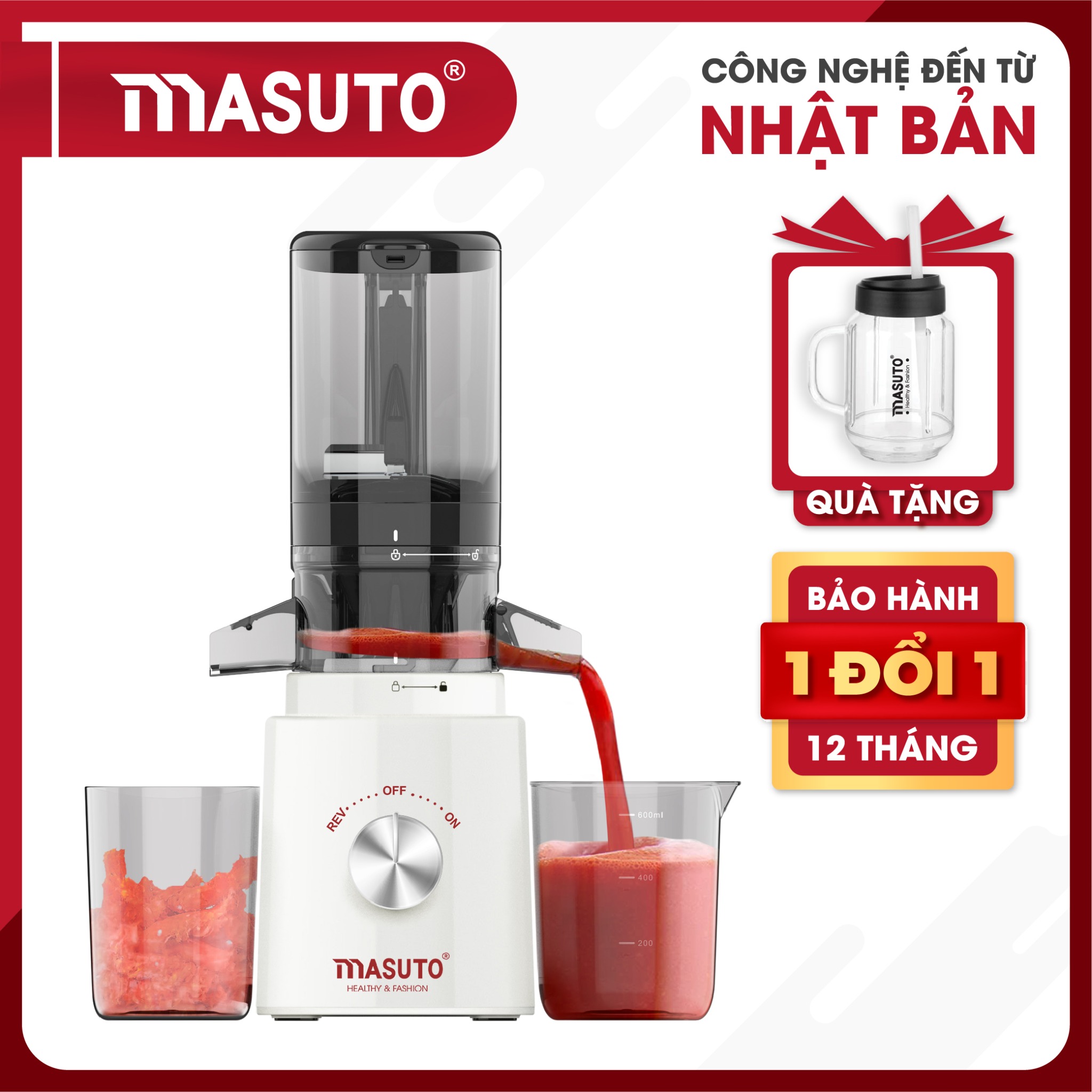 MÁY ÉP CHẬM MASUTO MS HEALTHY | “Heathy & Fashion – MASUTO VIỆT NAM