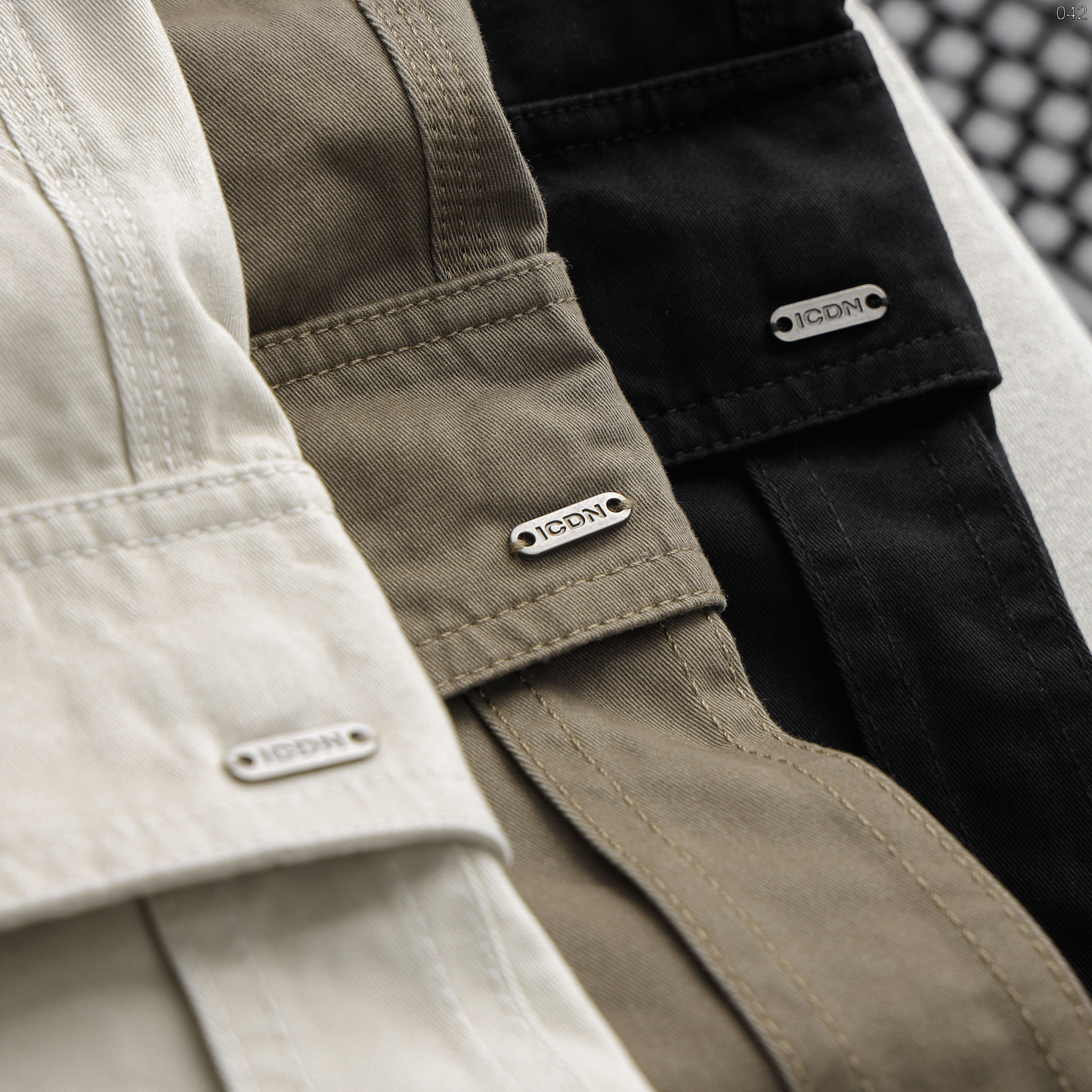 Quần Kaki Nam Cargo ICONDENIM ICDN Tag