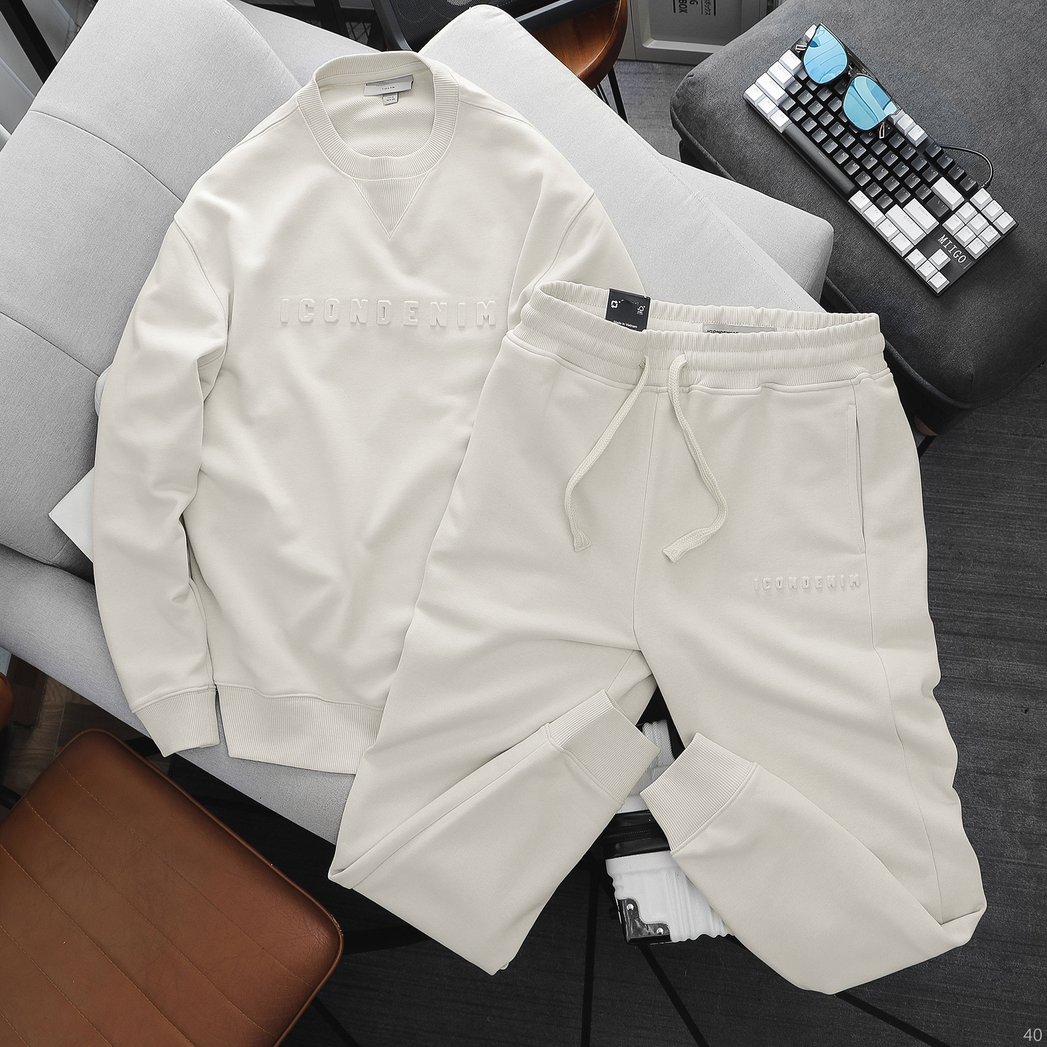 Set Đồ Nam ICONDENIM In Dập Nổi 3D