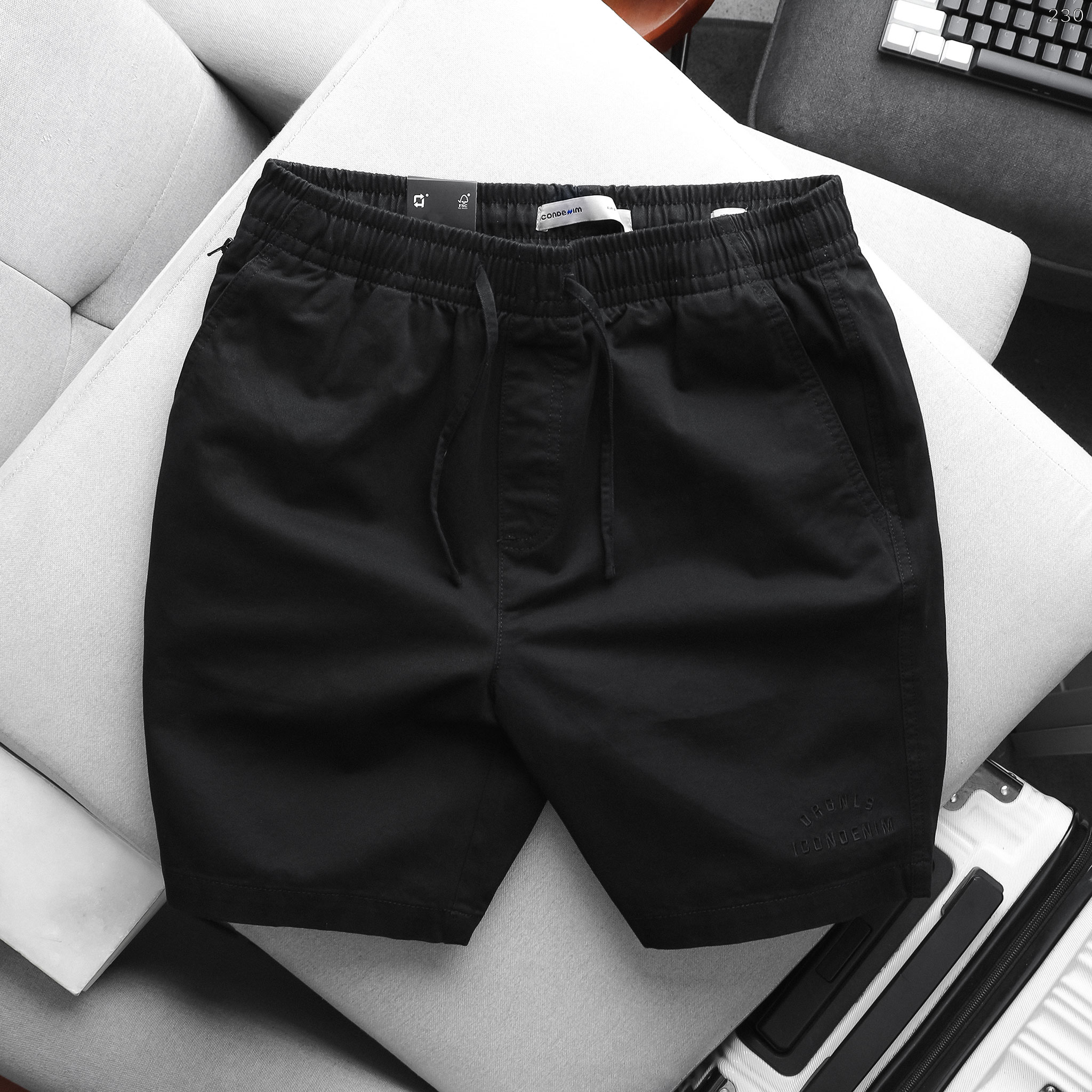 Quần Short Kaki Nam ICONDENIM Garment Dye