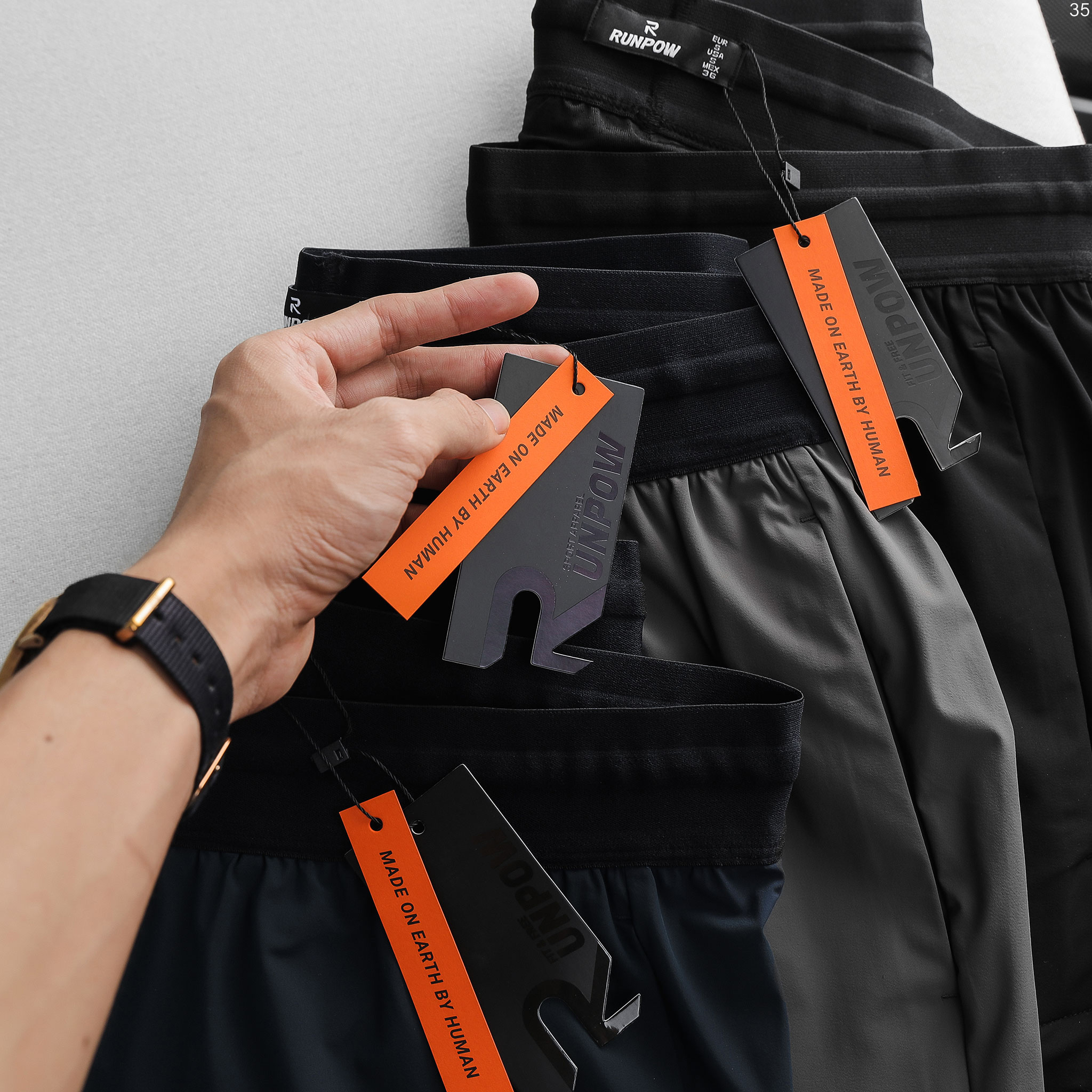 Quần Short Dù Nam RUNPOW Premium Traning Kit