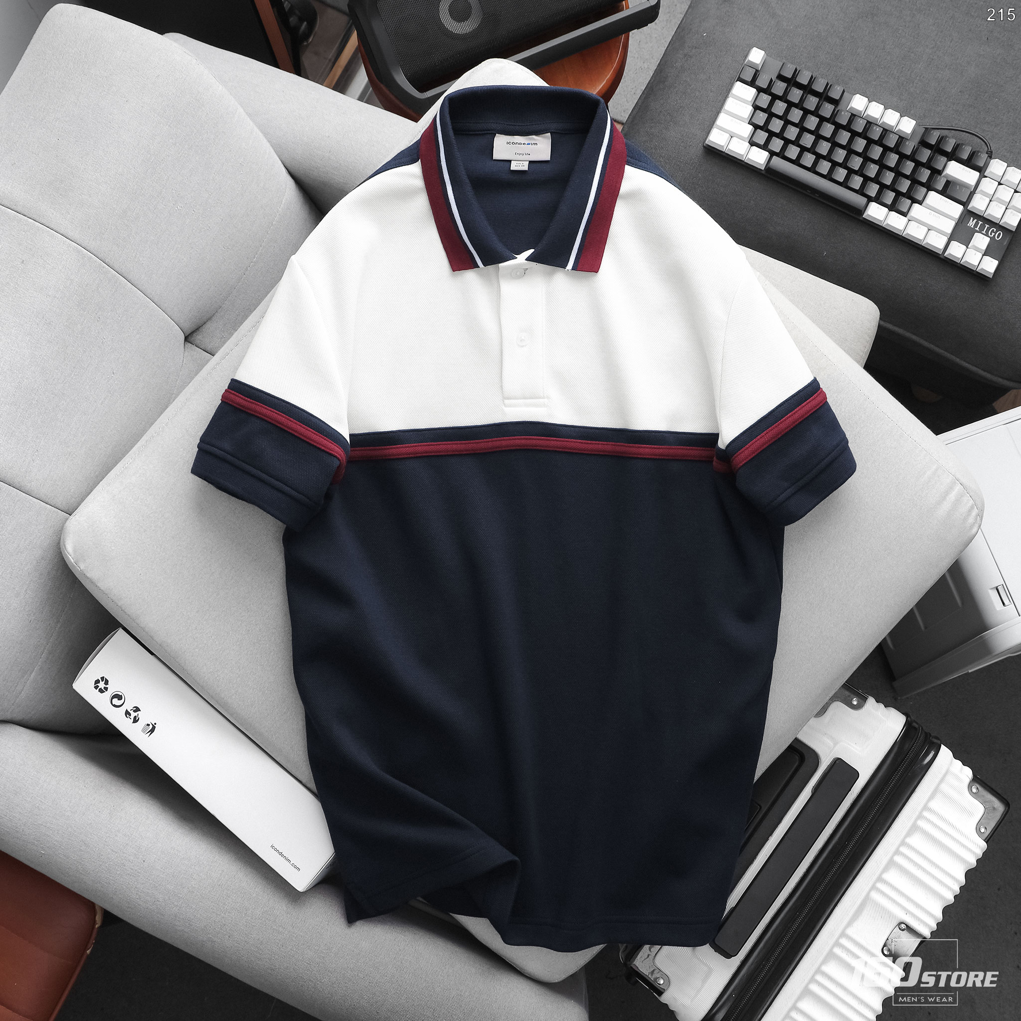 Áo Polo Nam ICONDENIM Sleeves Colors Mixed