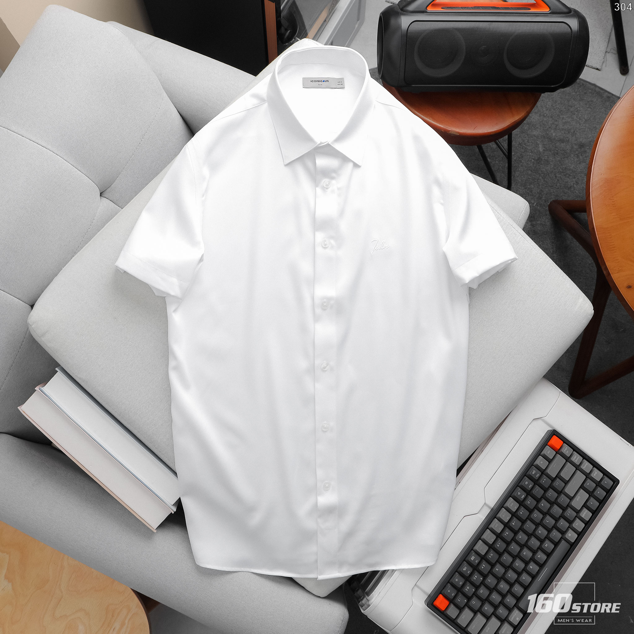 Áo Sơ Mi Nam Tay Ngắn ICONDENIM Signature Form Slim