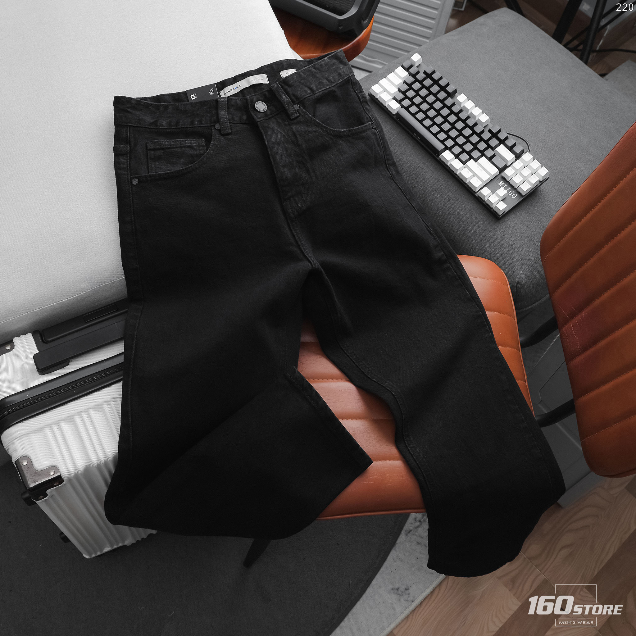 Quần Jean Nam ICONDENIM Moss Black Wash