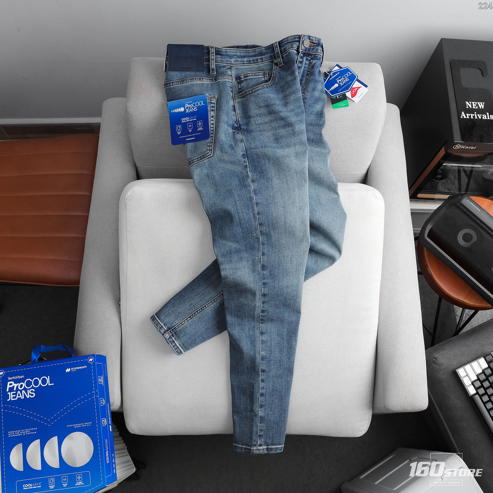 Quần Jean ProCOOL ICONDENIM CoolMax Performance Blue Slim