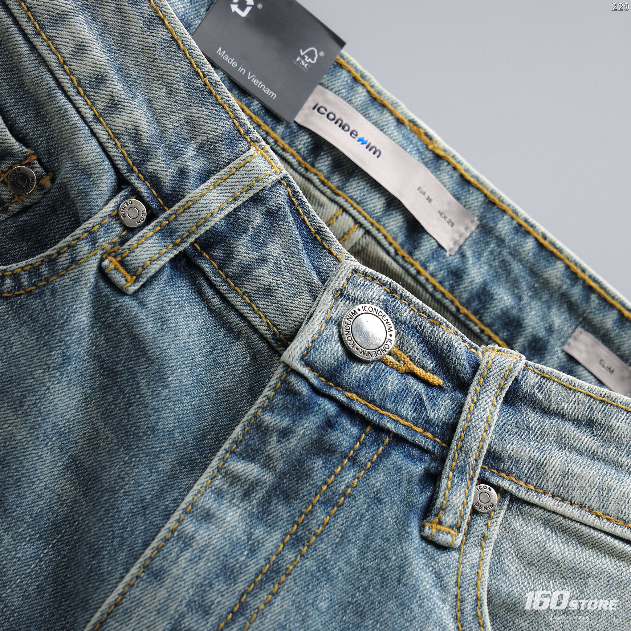 Quần Short Denim Nam ICONDENIM Roll-up