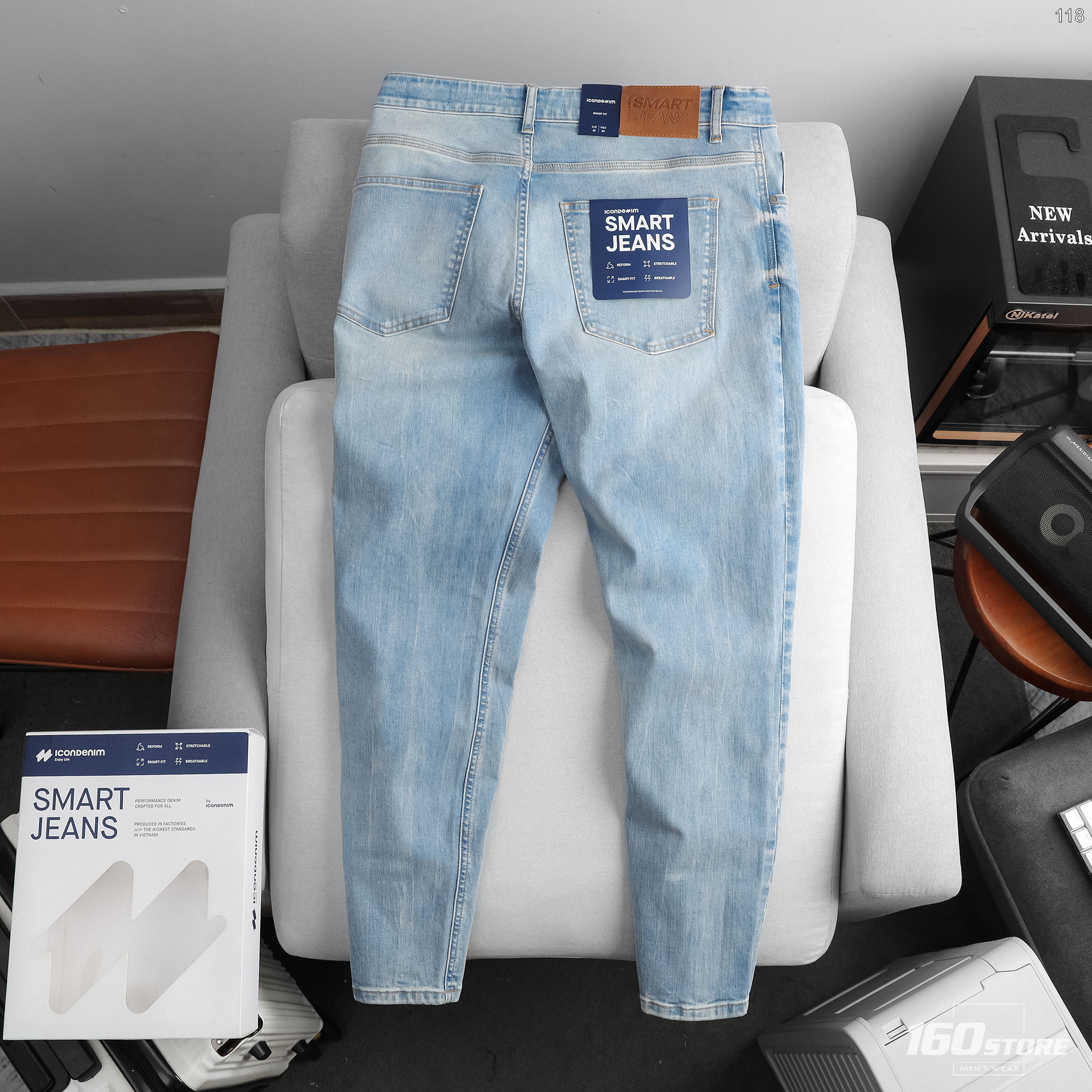 Quần Smart Jean Nam ICONDENIM - Form Smart Fit