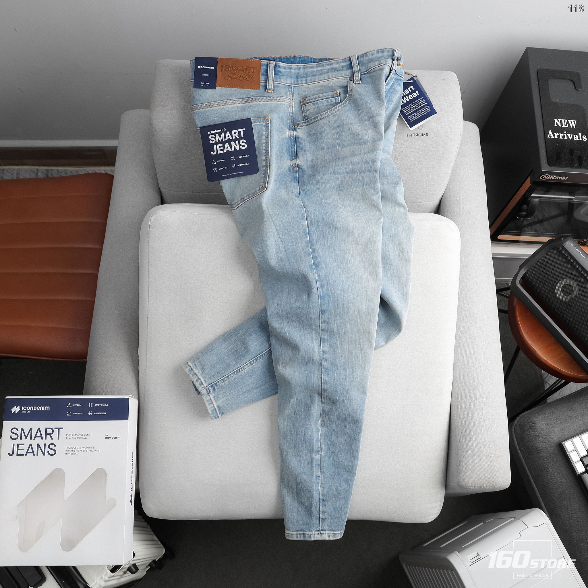 Quần Smart Jean Nam ICONDENIM - Form Smart Fit