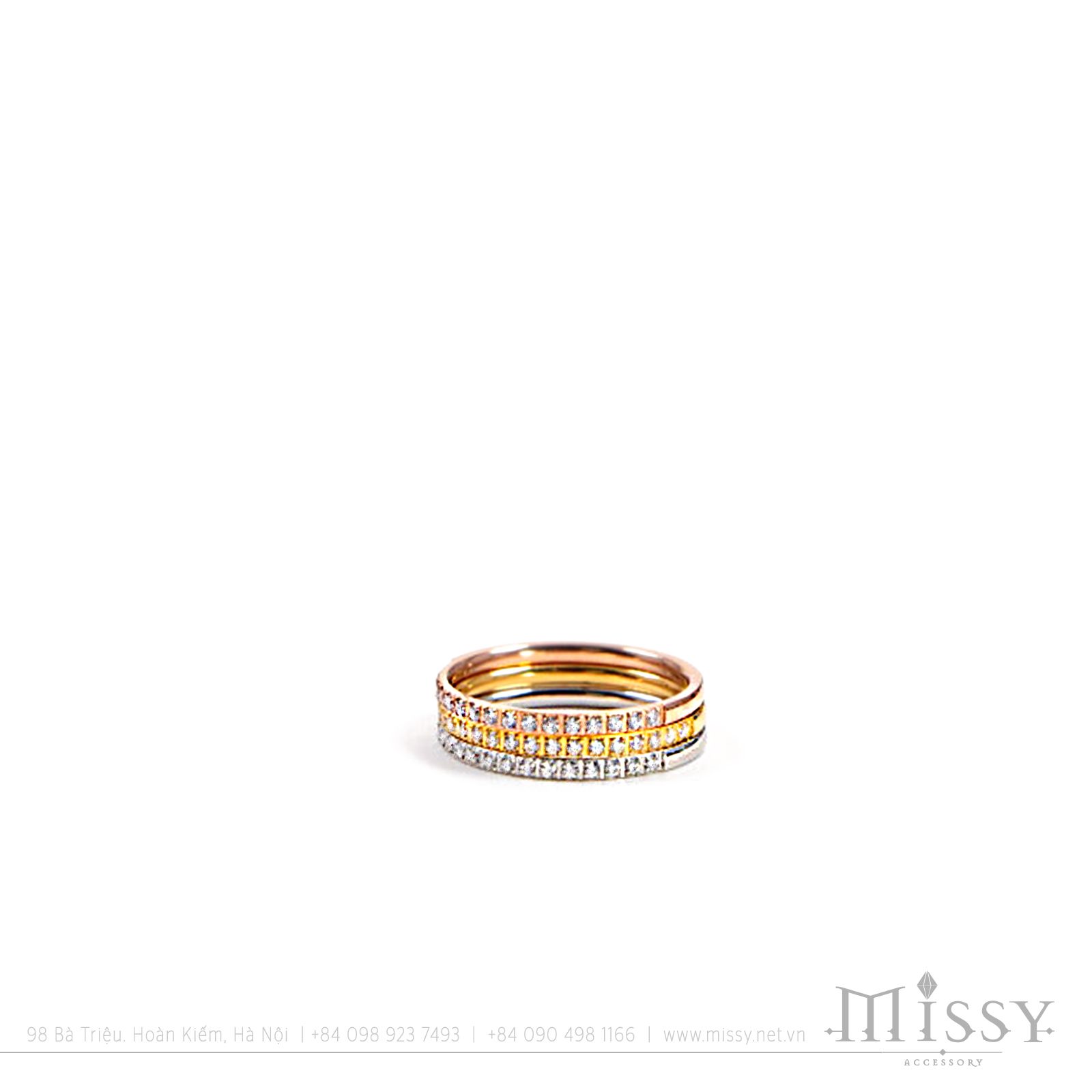 J.Estina Red Paved 16 Diamond Midi Ring – Missy Accessory