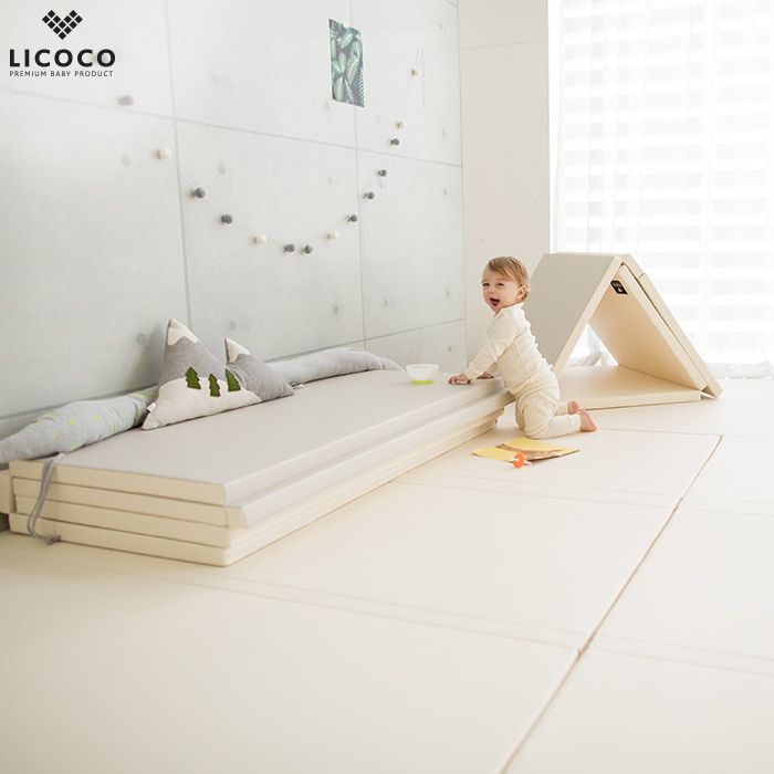 THẢM MÁT PU GẤP GỌN LICOCO/GGUMBI - MÀU IVORY/ANGEL GRAY – Shop Vinaquick