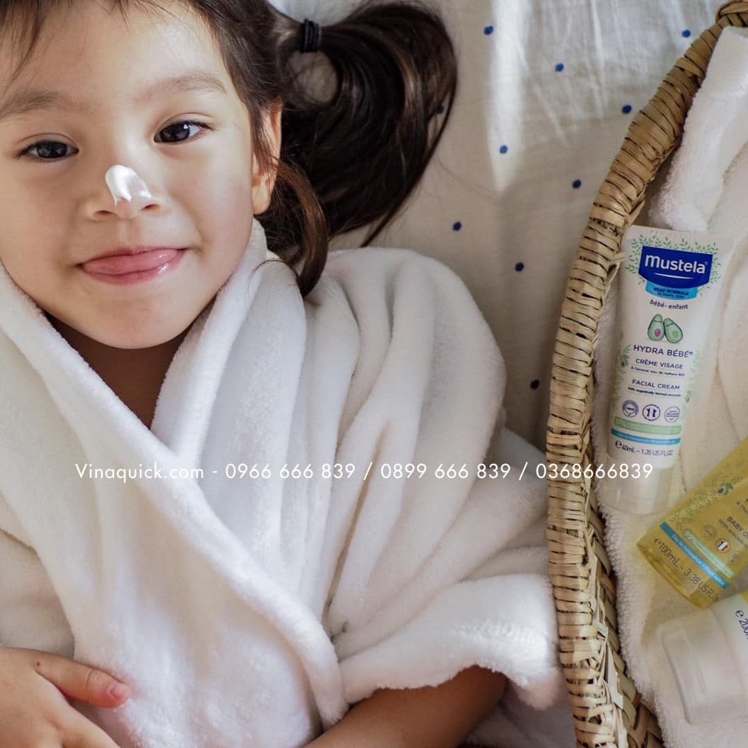 Kem Dưỡng Da Mặt Mustela Cho Da Thường Hydra Bebe Facial Cream 40ml ...