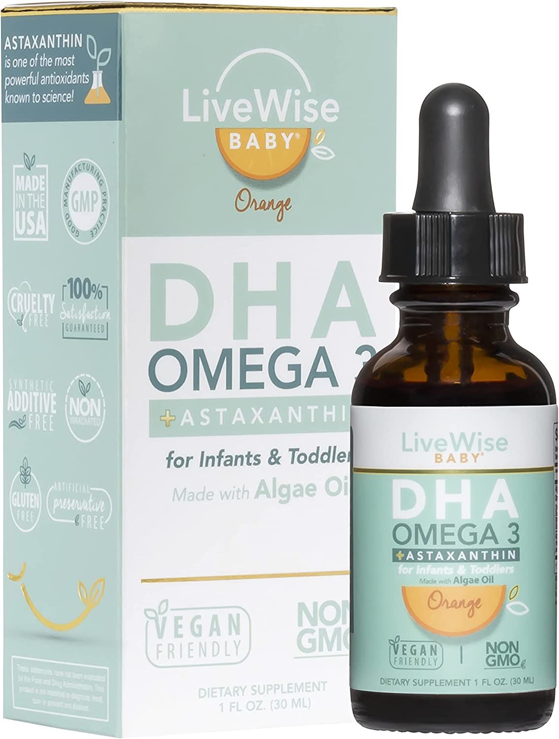 DHA Omega-3 dạng giọt LiveWise Baby vị cam 30ml (0-2y) – Shop Vinaquick