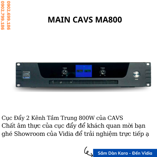 Cục đẩy công suất CAVS MA800 – VIDIA