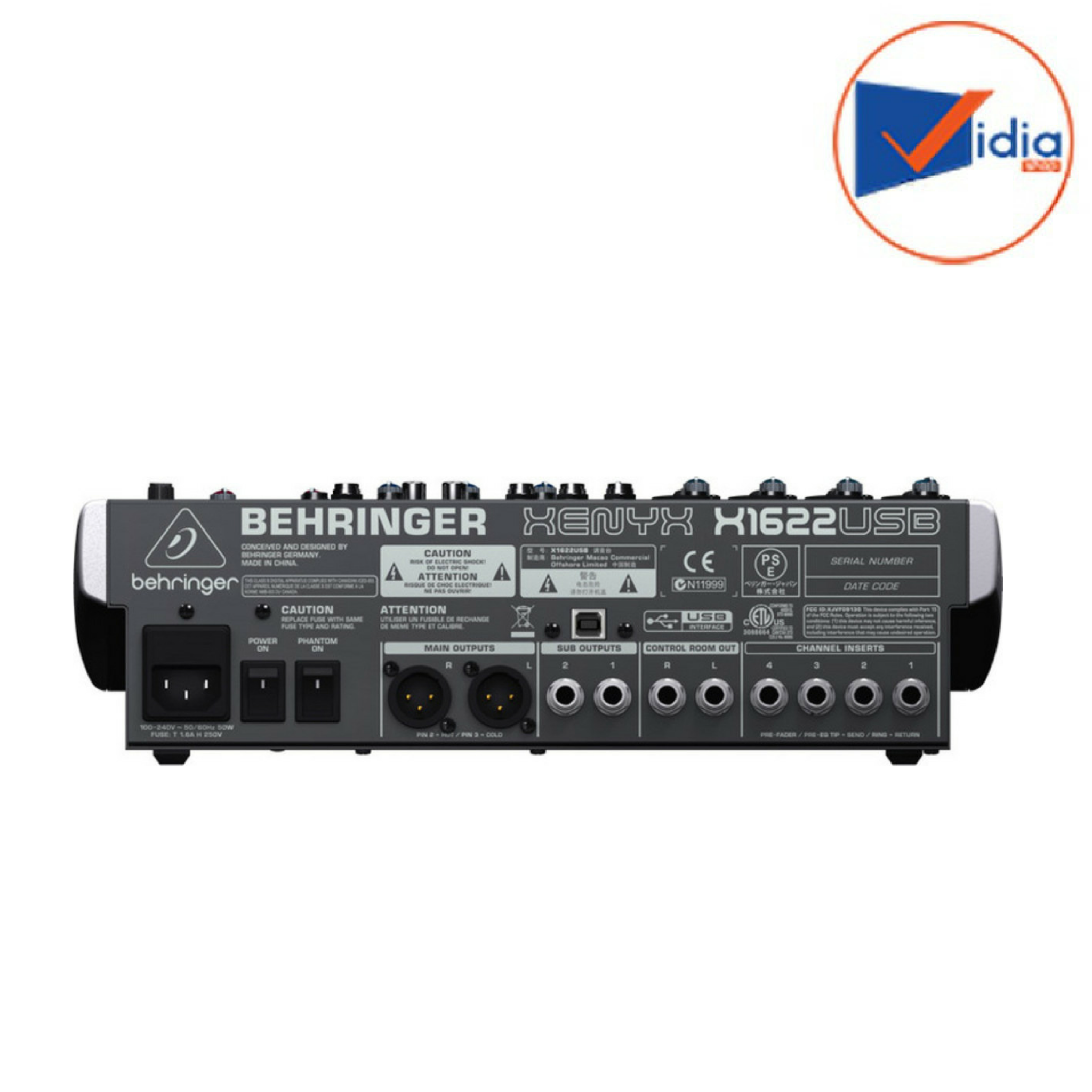 MIXER BEHRINGER X1622USB – VIDIA