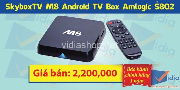 SKYBOXTV M8 ANDROID TV BOX AMLOGIC S802 – VIDIA