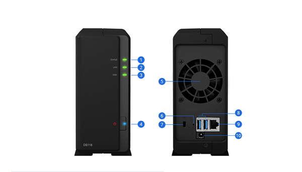 NAS SYNOLOGY DS118 – VIDIA