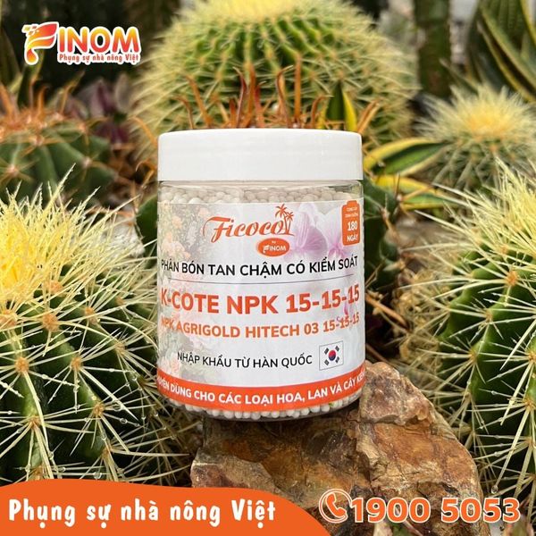 PHÂN TAN CHẬM K-COTE 15-15-15+TE - 250G – Thế Giới Nhà Nông