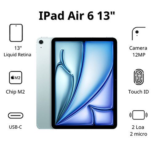 iPad Air 6 M2 13inch 5G 256GB Blue – appleworld