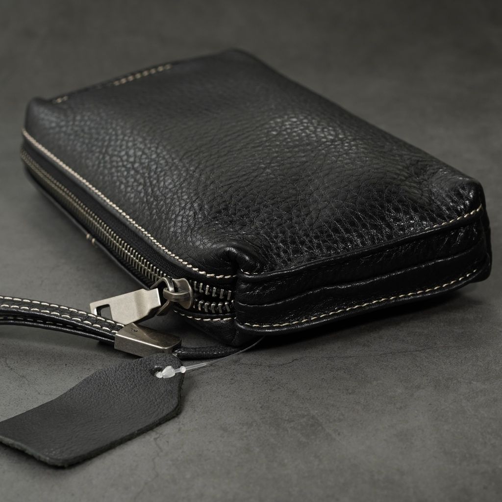 Ví dài cầm tay da mềm một khóa - 1427140 – #1 đồ da nam nữ giá tốt