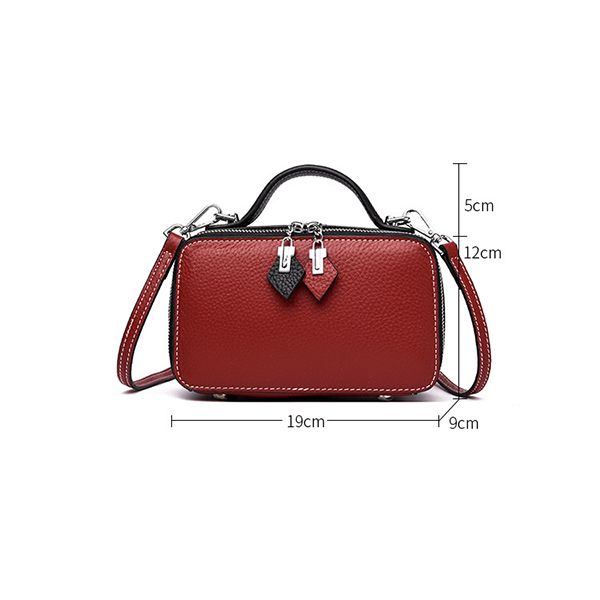 Túi xách nữ da thật dáng hộp thời trang sang trọng - 1445678 – #1 đồ da ...