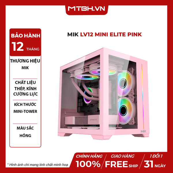 MIK LV12 MINI ELITE PINK – Máy Tính Biên Hòa
