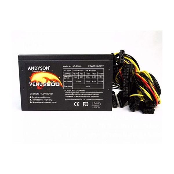 PSU ANDYSON VENUS500 500W (MÃ AD-Z500L) – Máy Tính Biên Hòa