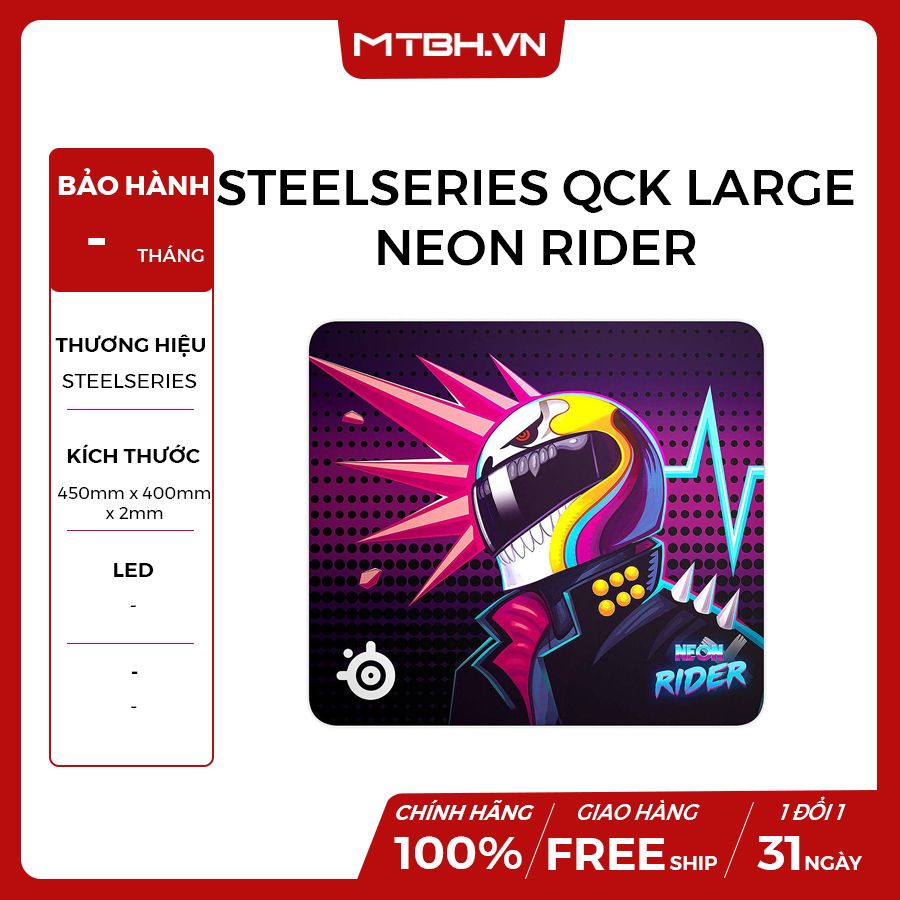 MOUSE PAD STEELSERIES QCK LARGE NEON RIDER LIMITED EIDTION – Máy Tính ...