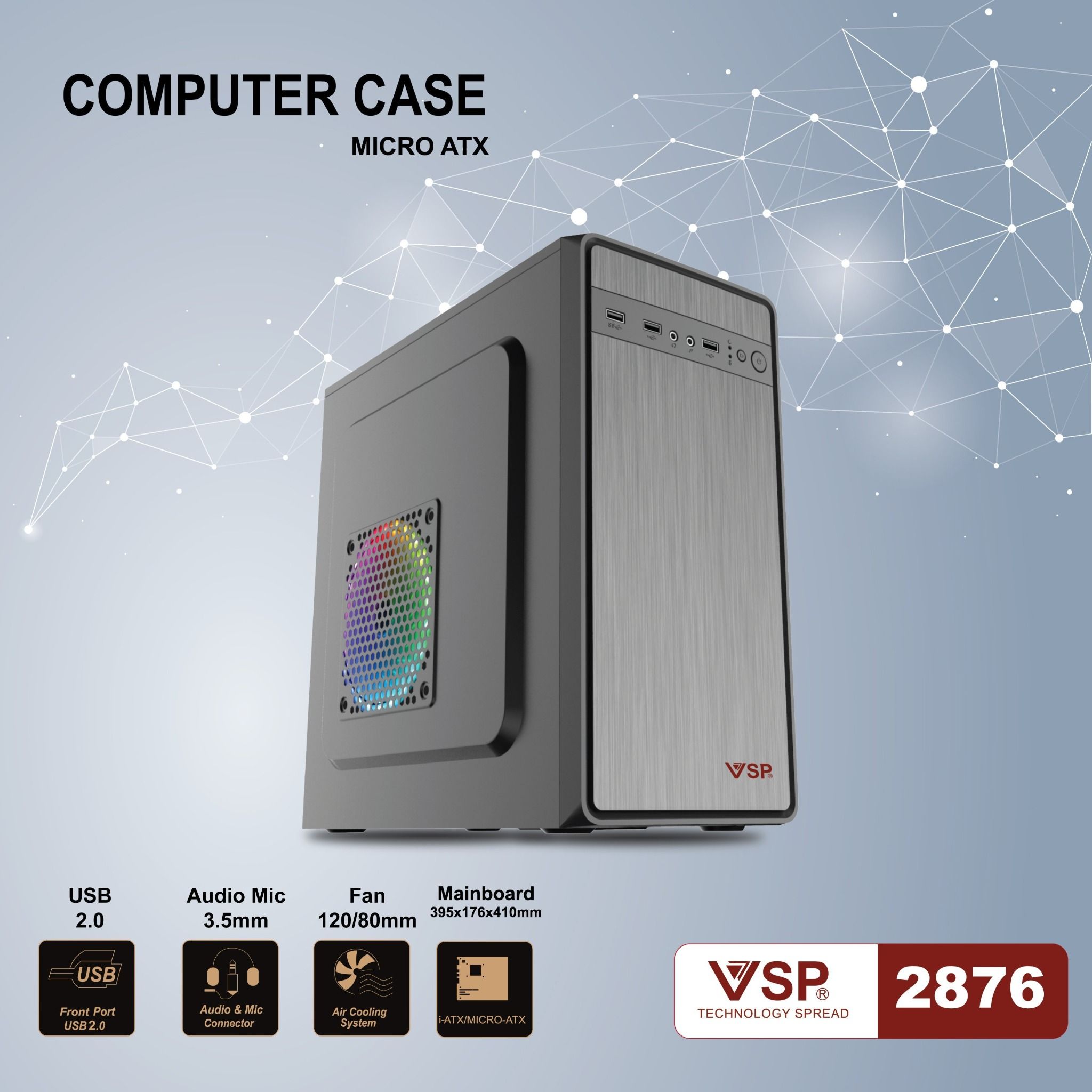 CASE VSP 2876 BLACK – Máy Tính Biên Hòa