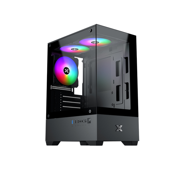 Case Xigmatek View II 3F M-ATX Black – Máy Tính Biên Hòa