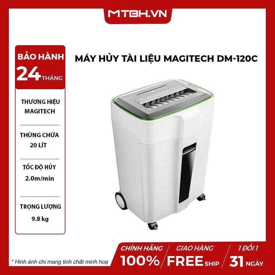 Máy hủy tài liệu MAGITECH DM-120C – Máy Tính Biên Hòa
