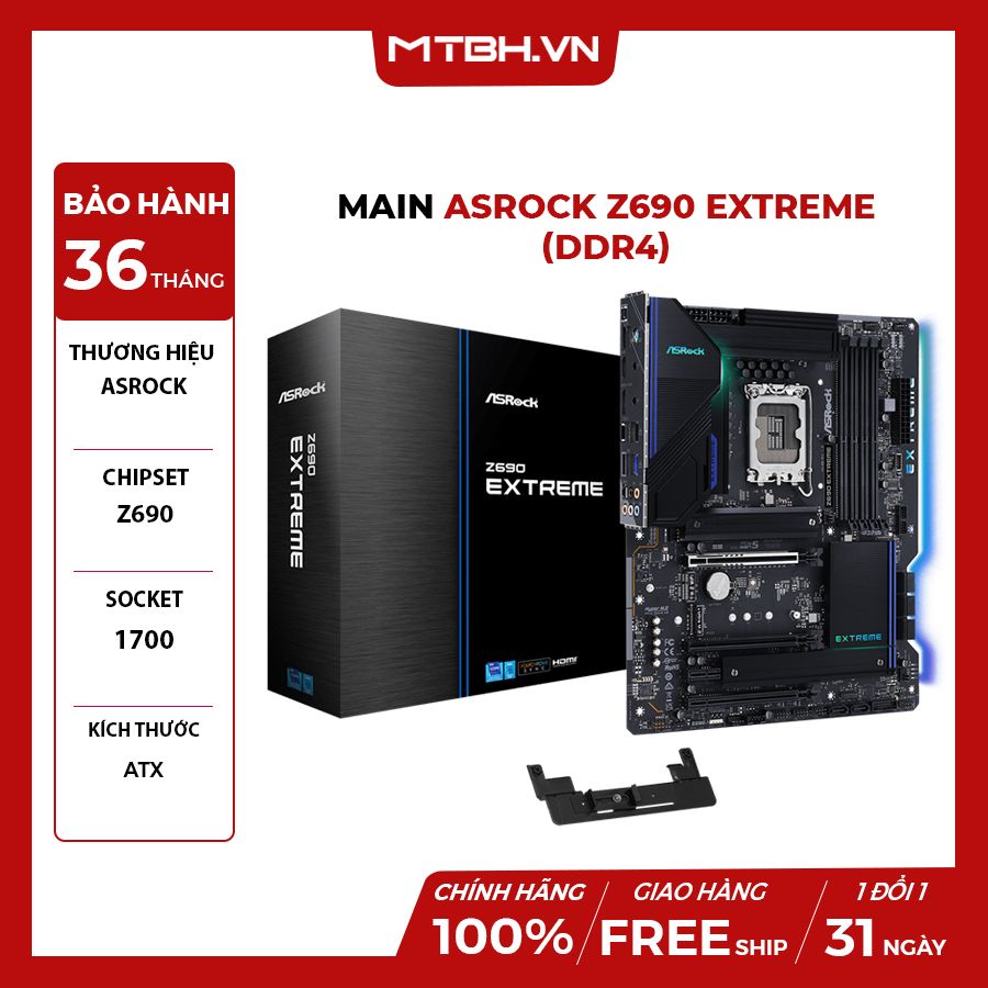 MAIN ASROCK Z690 EXTREME (Intel Z690, Socket 1700, ATX, 4 khe Ram DDR4 ...