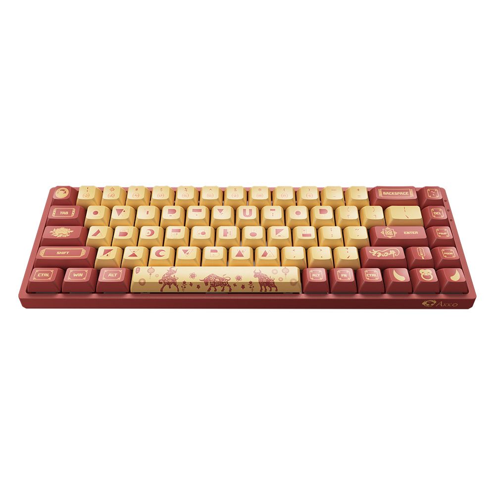 Bàn Phím Cơ Akko 3068 V2 Year Of Ox Ocean Blue PBT RGB Wireless Akko S ...