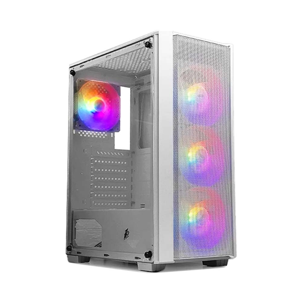 CASE 1STPLAYER V4 4 FAN LED ( WHITE - MID TOWER ) – Máy Tính Biên Hòa