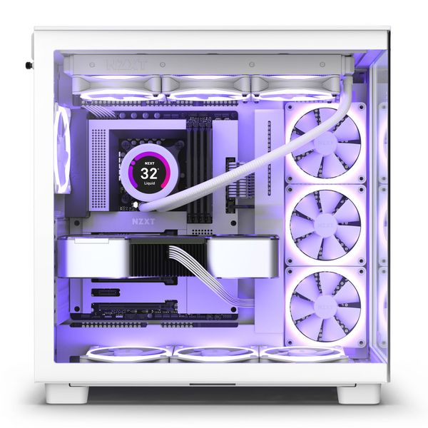 CASE NZXT H9 FLOW ALL WHITE – Máy Tính Biên Hòa