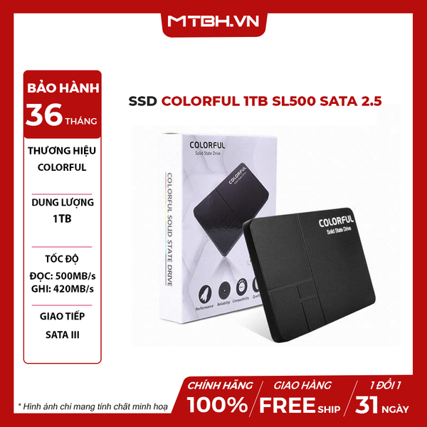 Ssd Colorful 1TB SL500 Sata 2.5 – Máy Tính Biên Hòa