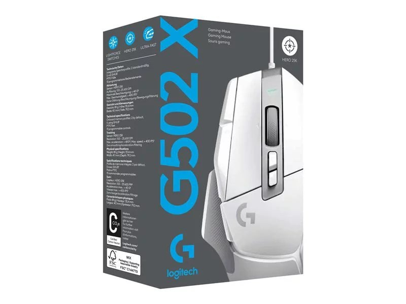 Chuột Logitech G502X White – Máy Tính Biên Hòa