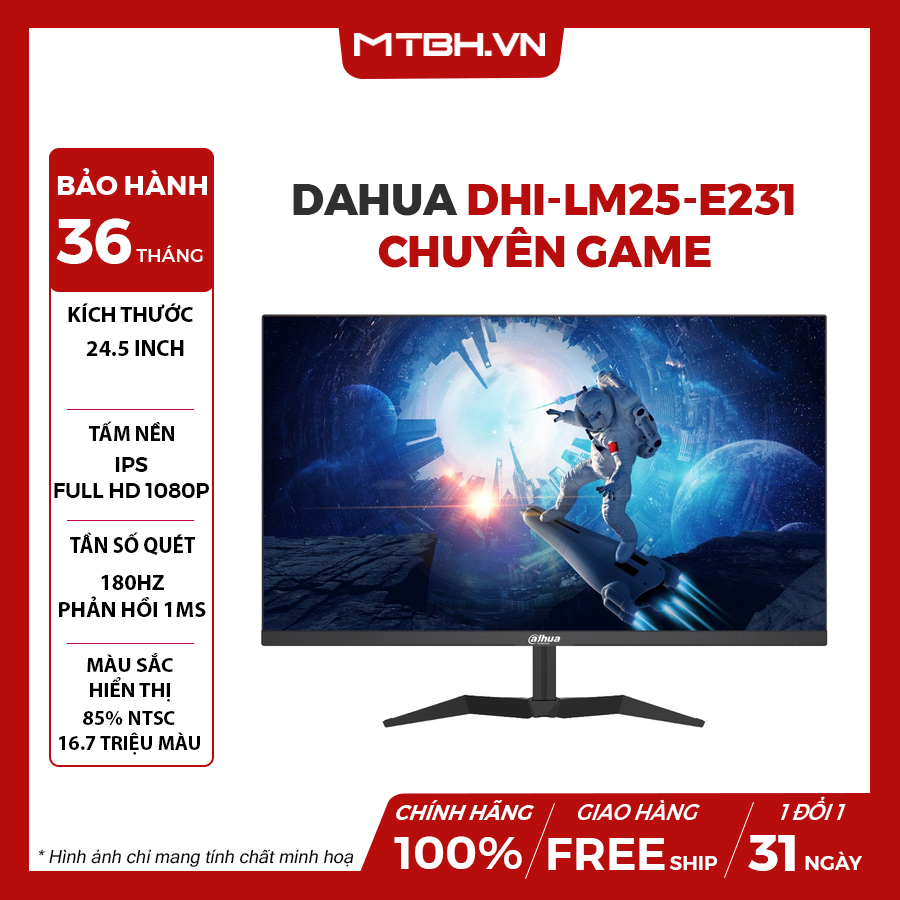 MÀN HÌNH LCD DAHUA DHI-LM25-E231 24.5" FHD IPS 180Hz CHUYÊN GAME – Máy Tính Biên Hòa