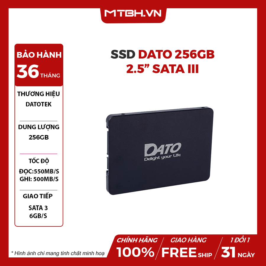 SSD Dato DS700 256GB 2.5inch SATA III – Máy Tính Biên Hòa
