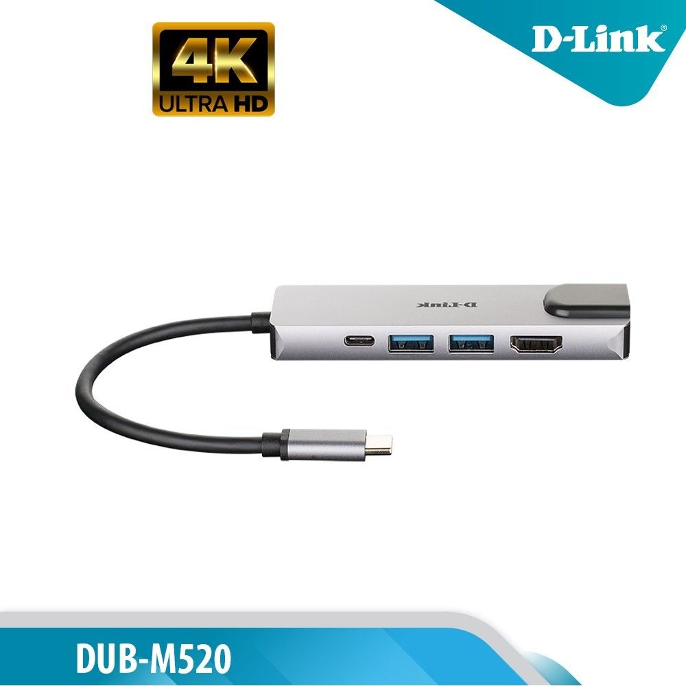 BỘ CHUYỂN ĐỔI D-LINK DUB-M520 - 5 IN 1 USB-C™ HUB WITH HDMI/ETHERNET A ...
