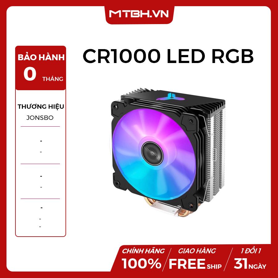 TẢN NHIỆT JONSBO CR1000 LER RGB NEW – Máy Tính Biên Hòa