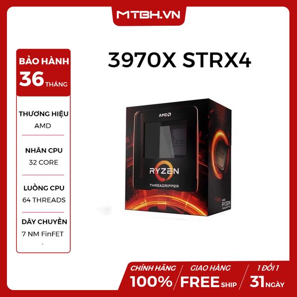 CPU AMD Threadripper™ 3970X Socket sTRX4 – Máy Tính Biên Hòa